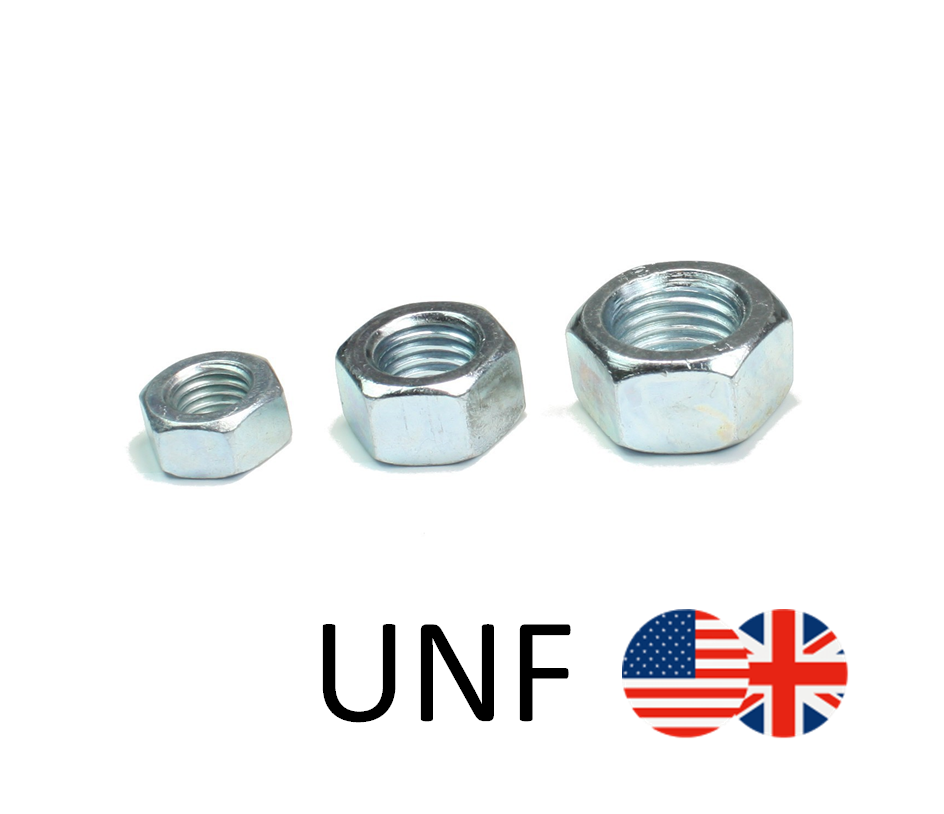 Écrous hexagonaux | standards | Filetage fin UNF | Diamètre en pouces ...